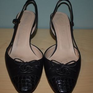 CHANEL | Shoes | Chanel Croc Captoe Slingback | Poshmark